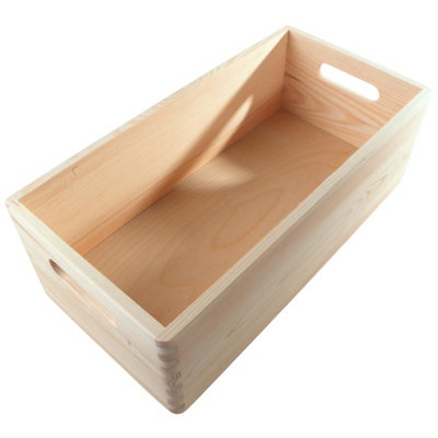 Woodeedoo 4 Tier Wooden Storage Crate Tower on Wheels Stackable Pine ...