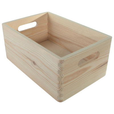 Woodeedoo 5 Tier Wooden Storage Crate Set with Wheels Pine Stackable ...