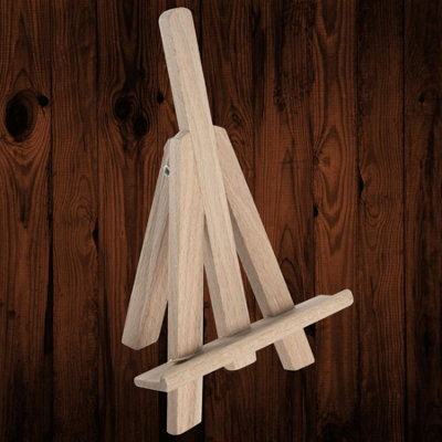 Woodeedoo Mini Beech Wood Table Top Easel 15cm for A5 Canvas Deep ...