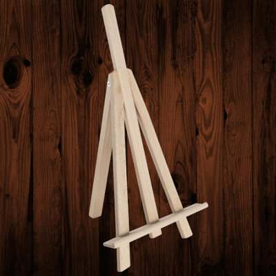 Woodeedoo Small Beech Wood Table Top Easel 25cm for A4 Canvas Deep ...