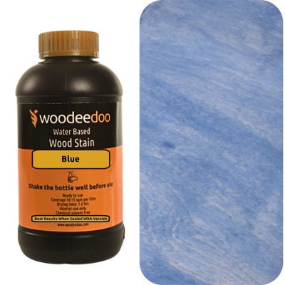 Woodeedoo Water-Based Wood Stain Dye - Blue - 200ml - Ready To Use ...