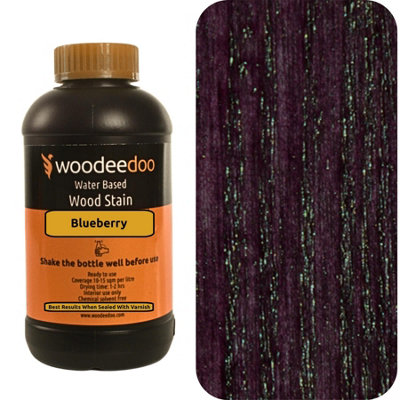 Woodeedoo Water-Based Wood Stain Dye - Blueberry - 450ml - Ready To Use ...