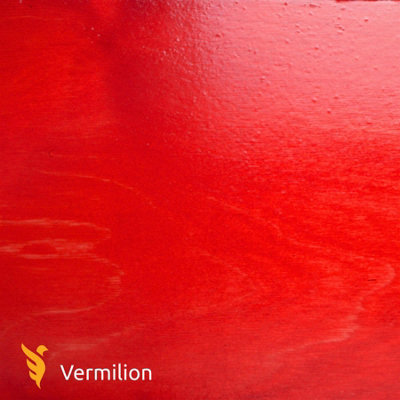 Woodeedoo Water-Based Wood Stain Dye - Vermilion - Tester 10ml - Ready ...