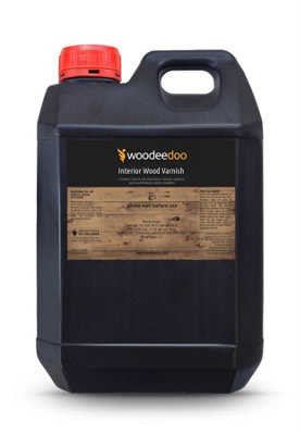 Woodeedoo Wood Varnish Matt Finish - 2L - Clear Water-Based Scratch ...