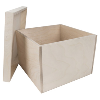 Woodeedoo Wooden Box With Detachable Removable Lid