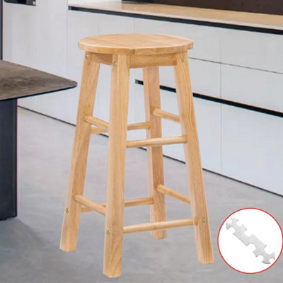 Wooden Bar Stool Bar Kitchen Stool Breakfast Bar Stool 60CM