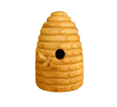 Wooden Bird House Nesting Box - Flat Bee Hive