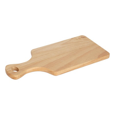 Wooden Chopping Board with Handle - 34cm x 16cm | DIY at B&Q