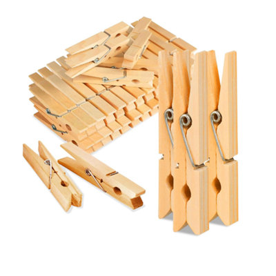 Wooden Clothes Pegs 240 Pack Strong Laundry Pegs for Washing Line ...