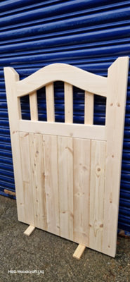 Wooden Cottage Style Garden Gate 0.9m x 0.9m Engineered Timber Handmade