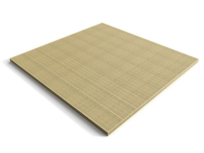Wooden decking kit - complete self-assembly DIY kit (2.4m x 4.8m, light ...