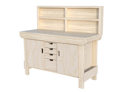 Wooden decking kit - complete self-assembly DIY kit (4.2m x 4.2m, light ...