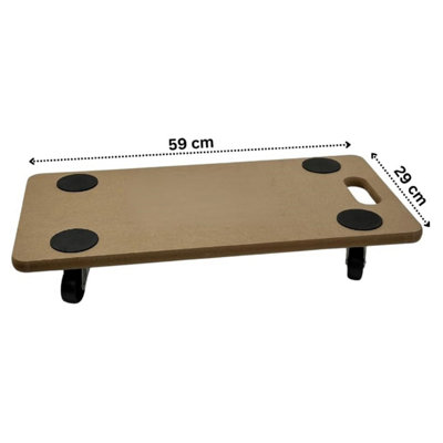 Wooden Dolly Trolley on Wheels - 200KG Load Capacity - Furniture Moving ...