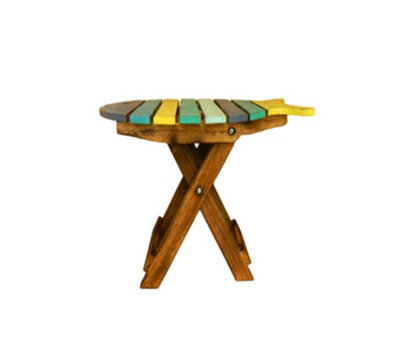 Wooden Folding Table Shabby Chic Boat Furniture - Collapsible Table ...