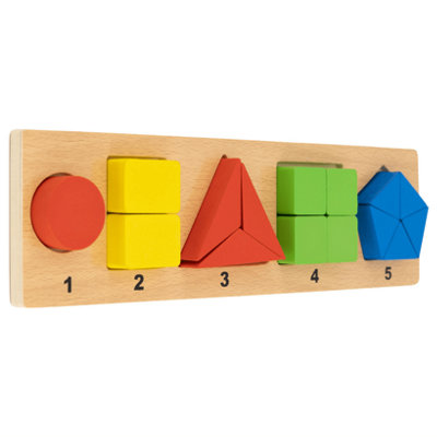 Wooden Fractions Puzzle - 35 x 10cm