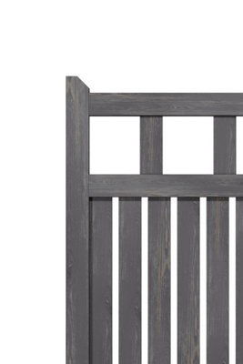 WOODEN GARDEN FENCE GATE PEDESTRIAN OUTDOOR DOOR, FREESTANDING, 120CM X ...