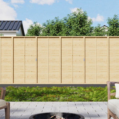 Wooden Garden Fence Panels Forest Lap Fence Panel Privacy Screen for ...