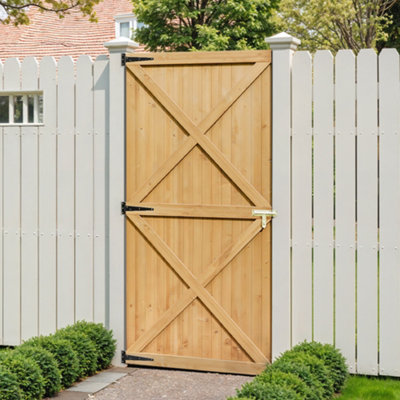 Wooden Garden Gate Side Gate with Latch H 183 cm x W 100 cm