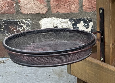 Wooden Ground Bird Feeder Table Station Bird Bath Fully Assembled