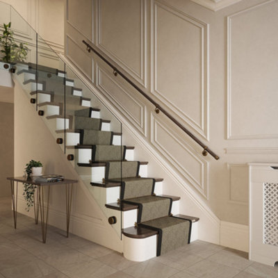 Wooden Handrail Kits / Ebony - Antique Brass