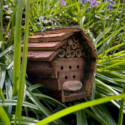 Wooden Hanging Butterfly & Insect Bee House Set