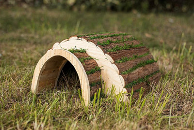 WOODEN HEDGEHOG HOUSE GARDEN SHELTER