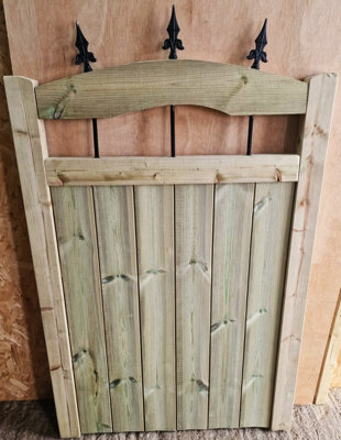 Wooden modern TVG Garden Gate Pedestrian 150 cm H x 75 cm W