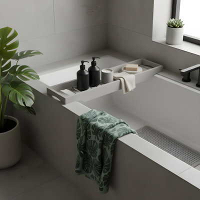 Wooden Natural Bamboo Bath Rack