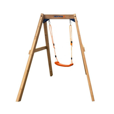 Wooden Outdoor Single Swing Set | DIY at B&Q