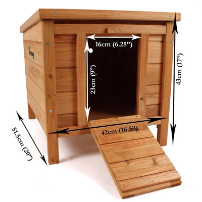 WOODEN PET HIDE SHELTER HUTCH FOR RABBIT GUINEA PIG TORTOISE DUCK ...