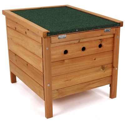 WOODEN PET HIDE SHELTER HUTCH FOR RABBIT GUINEA PIG TORTOISE DUCK ...