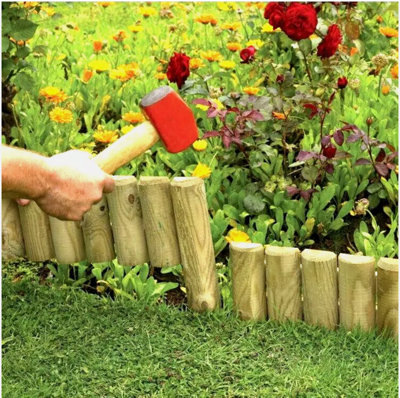 Wooden Picket Border Fence - 1 Piece