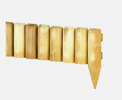 Wooden Picket Border Fence - 4 Pieces