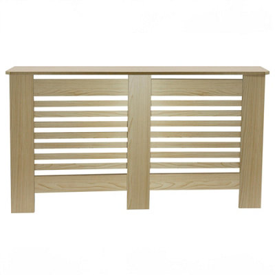Wooden Radiator Cover Shelf Modern Furniture, Natural - Large