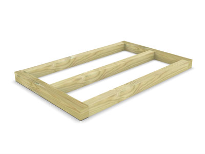 Wooden shed bases 5x3 (W-147cm x D-94cm), made of 38mm x 89mm