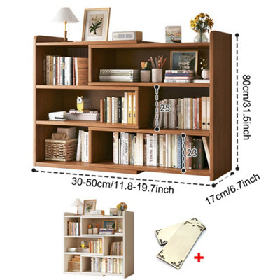 Wooden Shelf Bookcase Shelving 4 Tier Display Storage Unit Stand ...