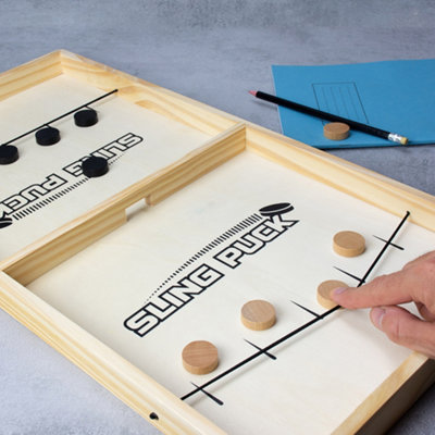 Wooden Sling Puck Game by Winning