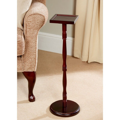 Wooden Teacup Stand - Solid Pine Pedestal Side Table for Tea Coffee ...