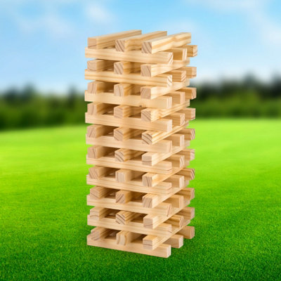 Wooden Tumbling Giant Jenga Tower Game indoor and outdoor