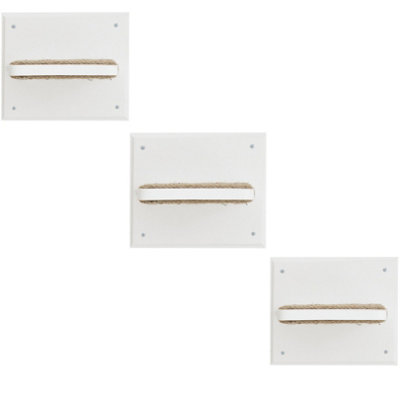 Wooden Wall Mounted Cat Steps Set Of 4 White Square Post Steps With ...
