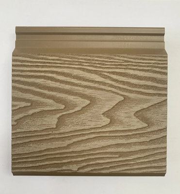 Woodgrain Cladding Boards Beige Composite 7 Pack