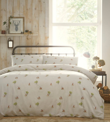 Woodland Stag King Duvet Cover and Pillowcases | DIY at B&Q