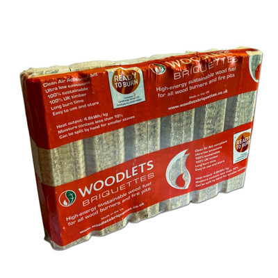 Woodlet Ready to Burn Firepit Pizza Oven Stove Eco Fuel Log Sawdust ...