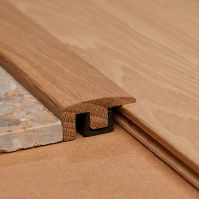 Shop Woodline WE18 End Stop Door Bar Threshold 900mm - Unfinished Oak