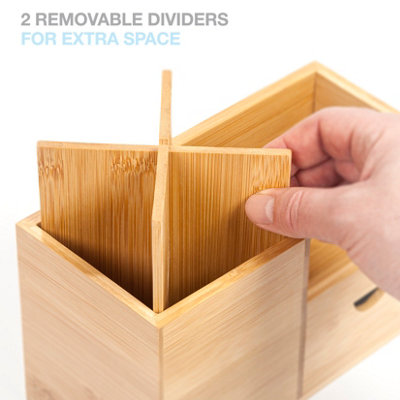 Woodluv Desk Organiser, Desk Tidy Pen Holder Organiser, Make Up ...