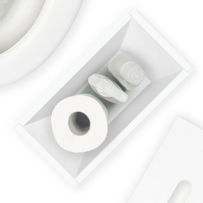 Woodluv Toilet Roll Storage, Toilet Paper Storage Basket - Slimline ...