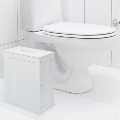 Woodluv Toilet Roll Storage, Toilet Paper Storage Basket - Slimline ...