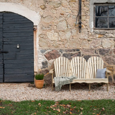 Woodshaw Wooden Salcombe Relax Triple Seat Bench - L 900 mm x W 1730 mm ...