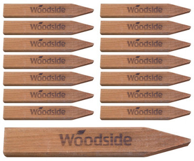 Woodside 30CM Long Square Pressure Treated Wooden Fence Posts/Stakes ...