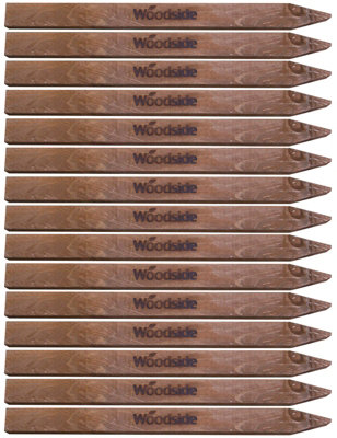Woodside 60CM Long Square Pressure Treated Wooden Fence Posts/Stakes ...